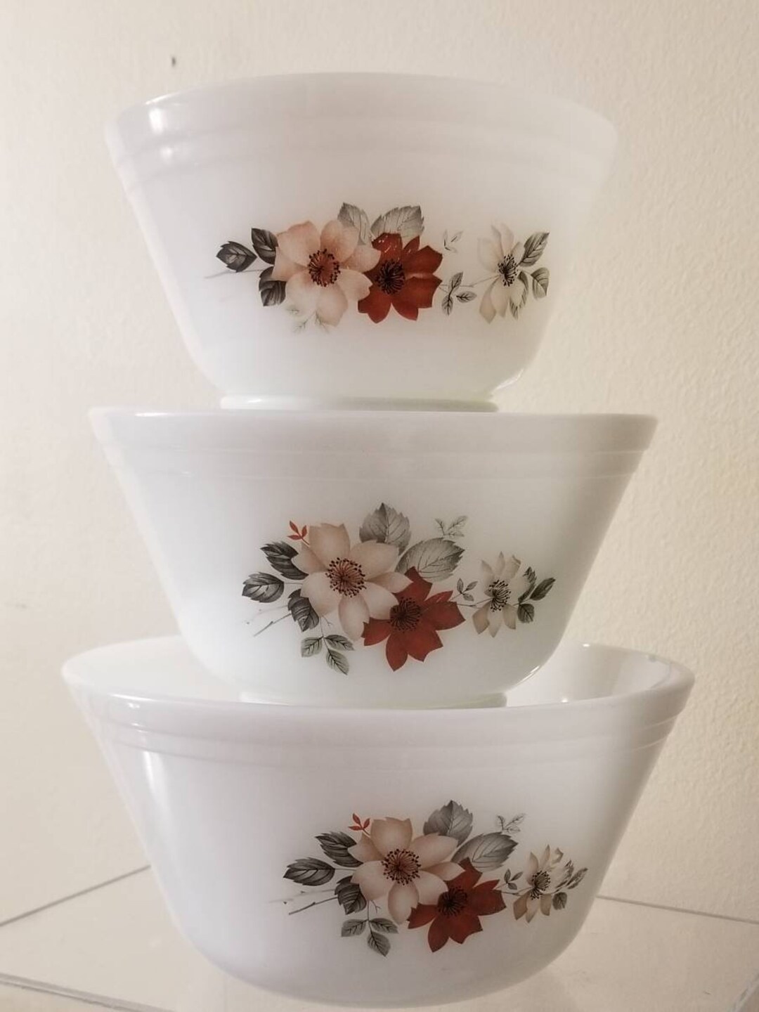 3pc. "federal" Fireproof Mixing Bowl Set is in NEW Time Capsule ...