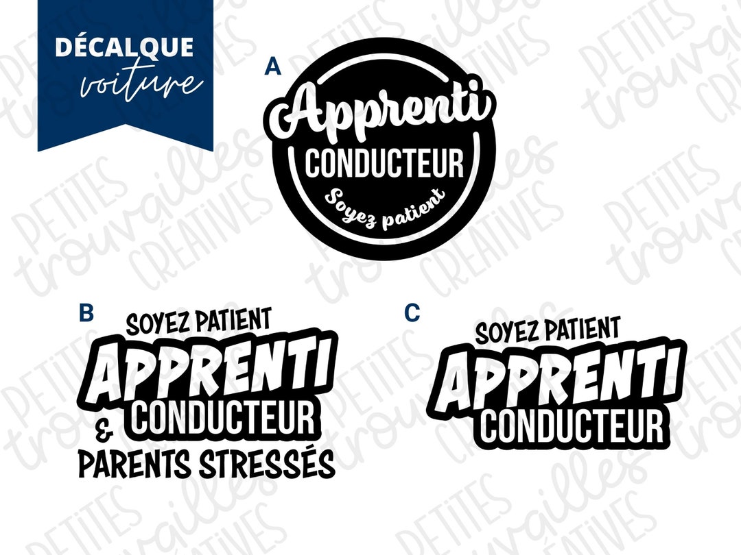 Car Vinyl Decal Student Driver, New Driver, Driver's License, Driving ...