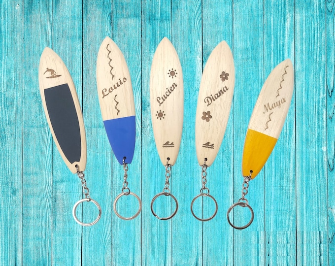 Surf; Surfboard; Keychain; Coastal Gift; - Etsy