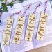 Wooden Bookmark Christmas Gift Nanny Teacher or Atsem With First Name ...