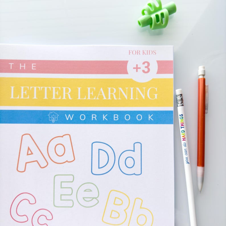 Letter Tracing Workbook: Preschool Alphabet Learning - Etsy