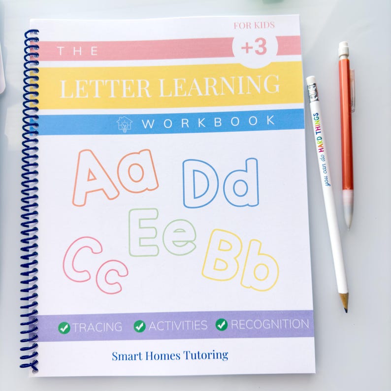 Letter Tracing Workbook: Preschool Alphabet Learning - Etsy