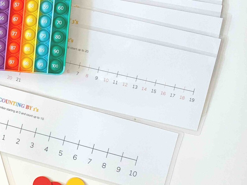Numberline Skip Counting Practice for Kids Number Sense Math - Etsy
