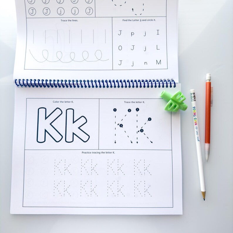Letter Tracing Workbook: Preschool Alphabet Learning - Etsy