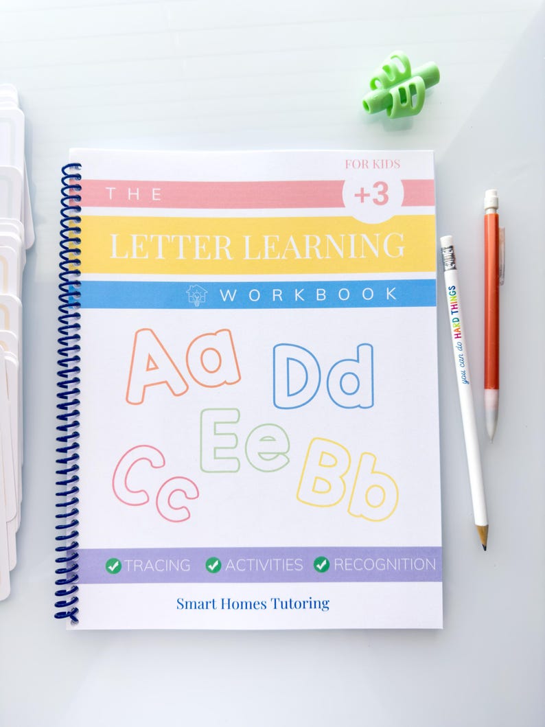 Letter Tracing Workbook: Preschool Alphabet Learning - Etsy
