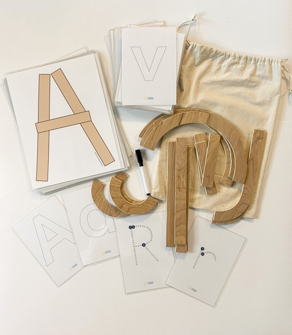 Letter Learning Kit-homeschool Toddler Alphabet Preschool - Etsy