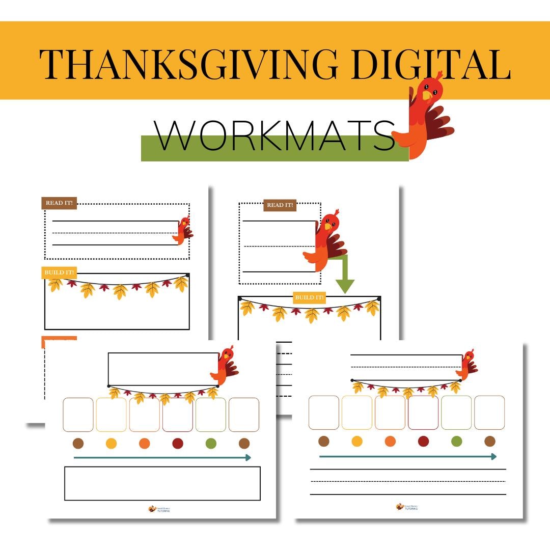 DIGITAL Thanksgiving Spelling and Phonics Pack Thanksgiving Activities ...