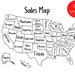 USA Sales Map, Sales Tracker, US Sales Map, Etsy Business Sales Map ...
