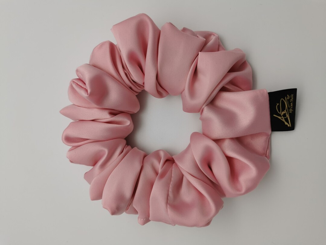 Baby Pink Satin Scrunchie Für Kinder Erwachsene - Etsy