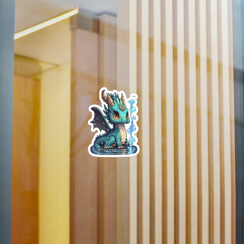 Adorable Water Dragon Sticker Kiss-cut Vinyl Decals - Vinyl Sticker ...