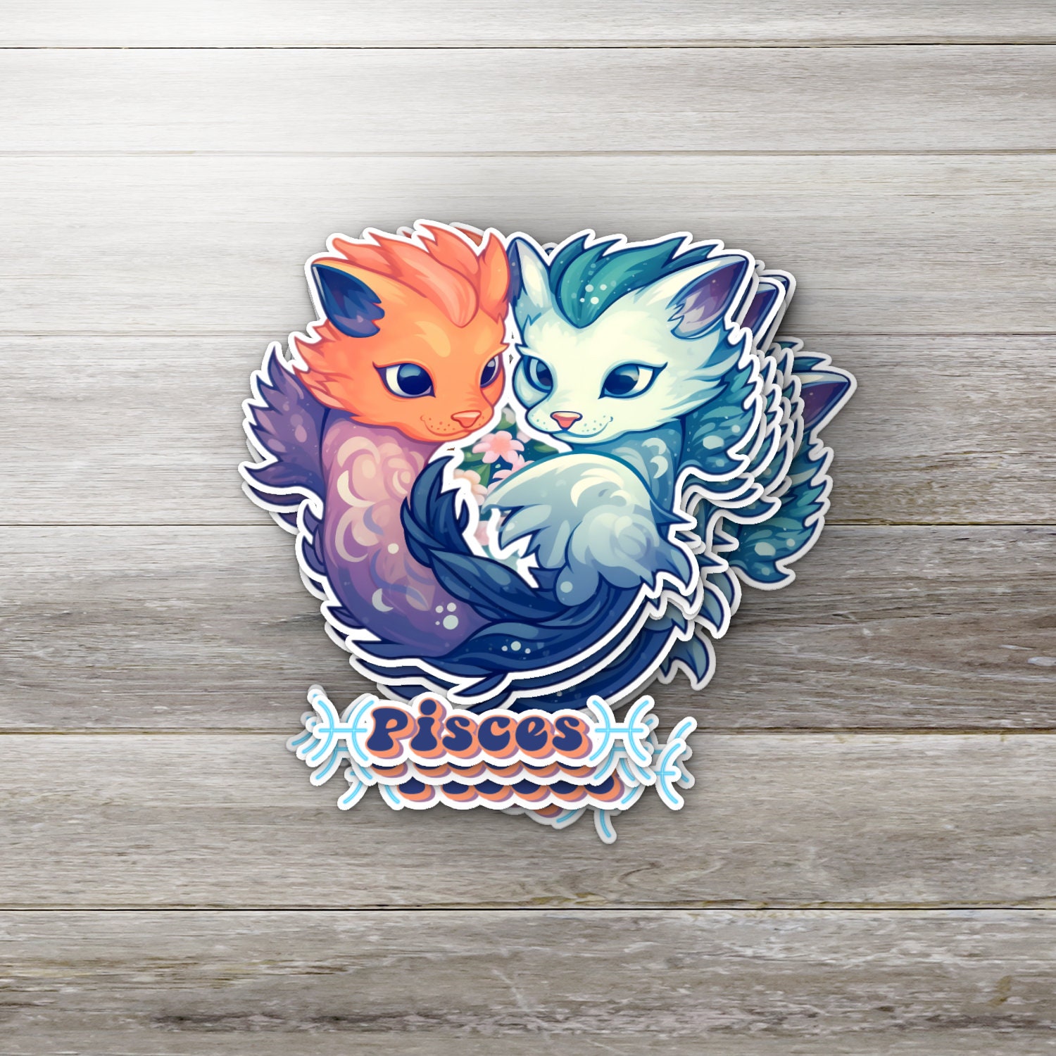 Mythic Meow-signs: Cute Cat-dragon Astrology Kiss-cut Vinyl Zodiac ...