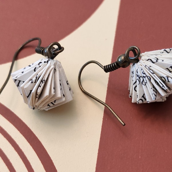 Paper Earrings - Etsy