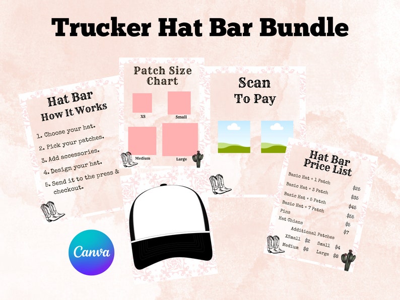 Trucker Hat Bar Bundle - Etsy