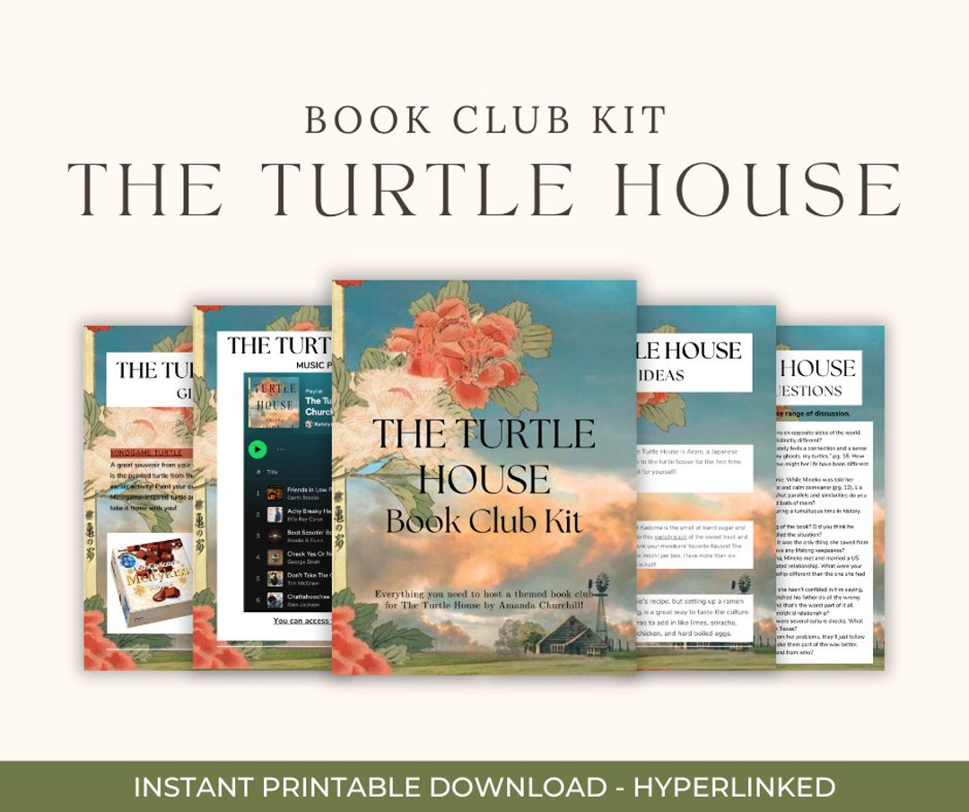 Book Club Kit the Turtle House by Amanda Churchill Discussion Questions ...