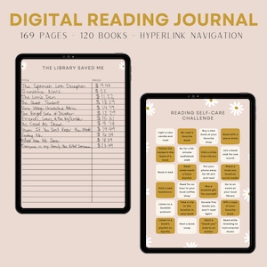 2024 Digital Reading Journal, Reading Log, Book Tracker, Reading List ...