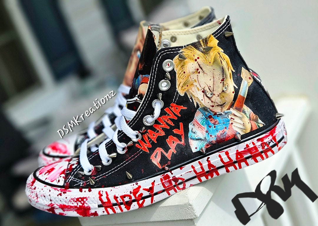 Custom Chucky / Childs Play Inspired Converse - Etsy