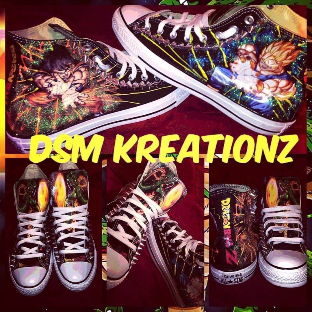 Custom Dragon Ball Inspired Converse - Etsy