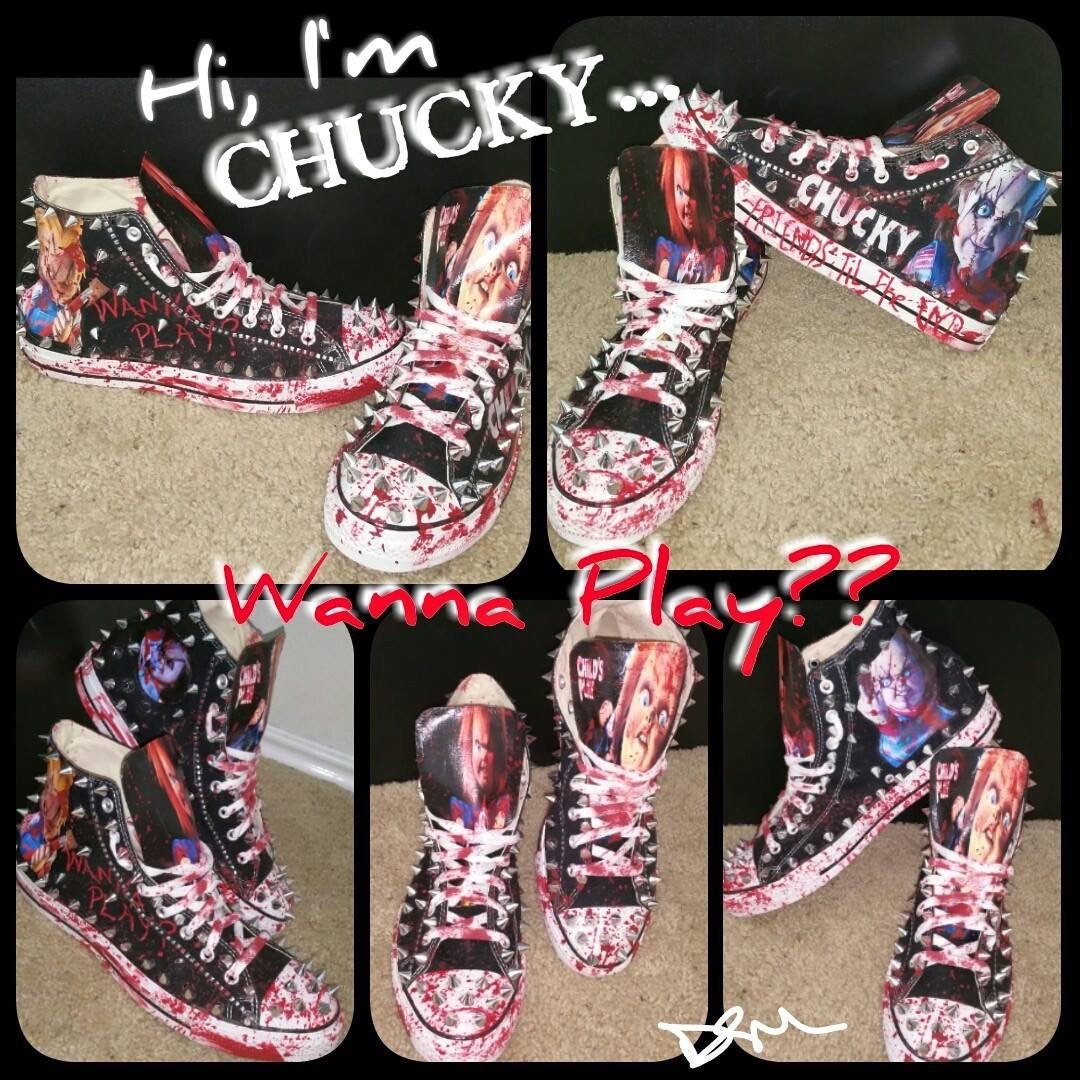 Custom Chucky / Childs Play Inspired Converse - Etsy