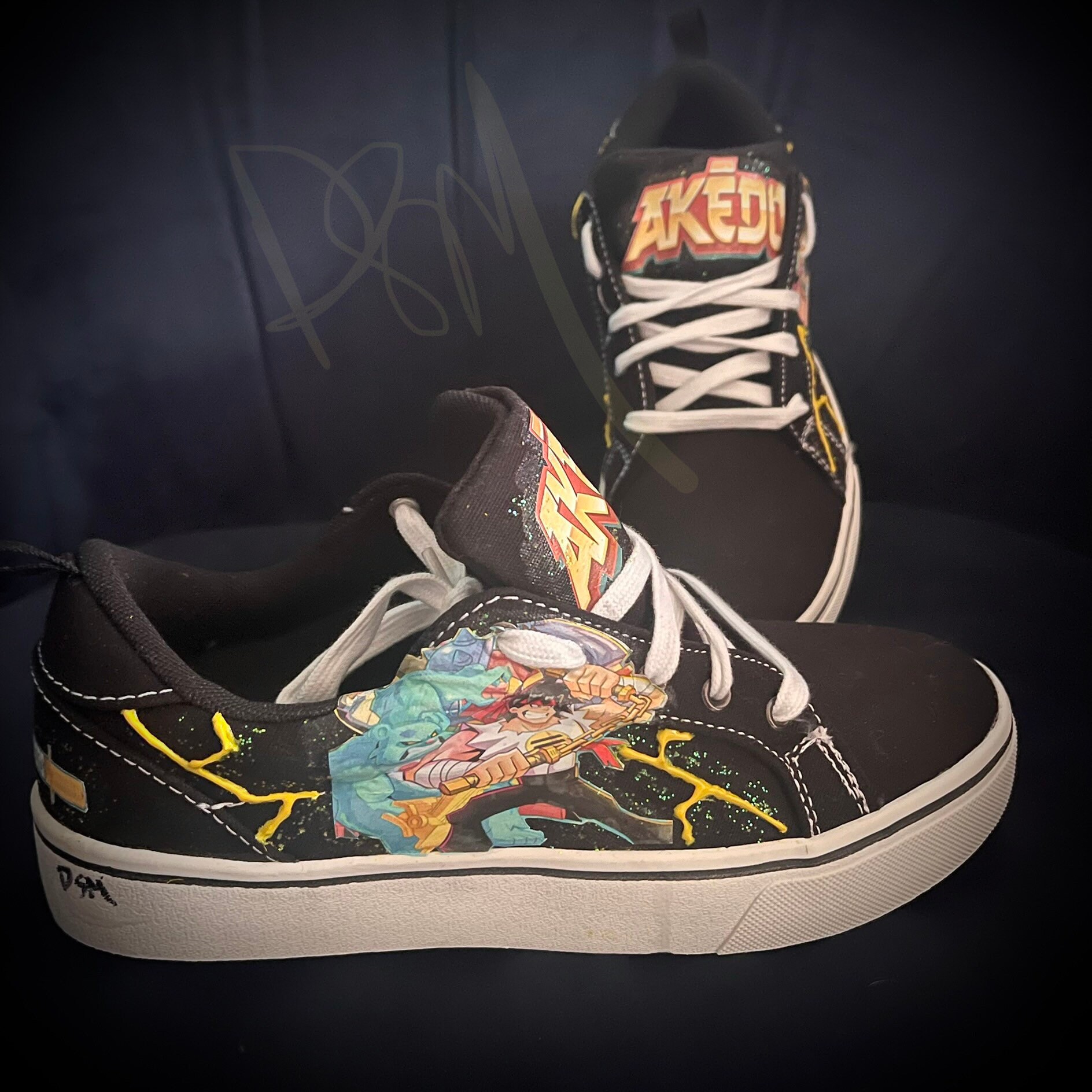 Custom Akedo Inspired Sneakers - Etsy