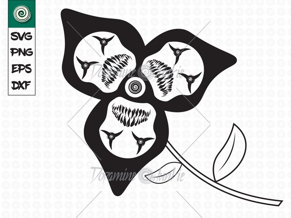 Carnage Lily Quirky Flower Svg Creepy Flower Svg Spooky - Etsy