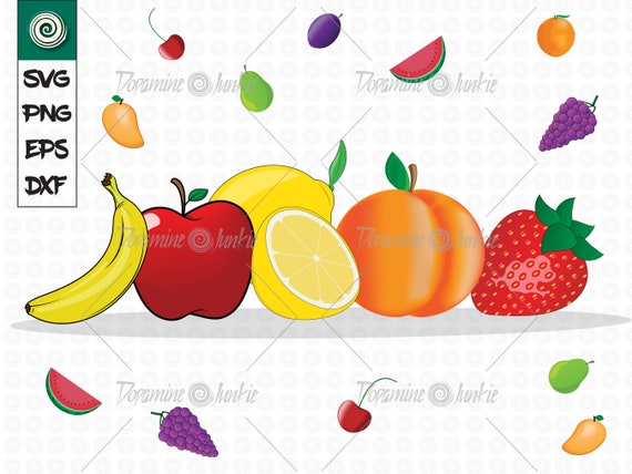 Fruit Svg Bundle Fruit Clipart Fruit Vector Pack - Etsy UK