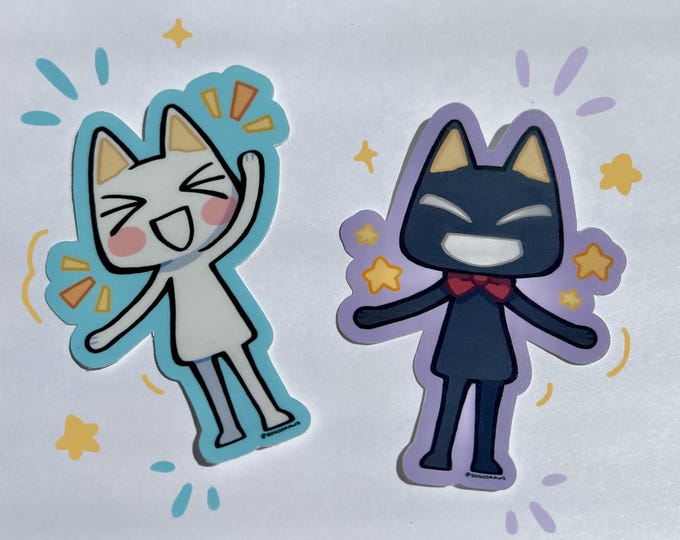 Toro & Kuro Sticker Pack | Toro Inoue Sticker | Doko Demo Issyo | Sony ...