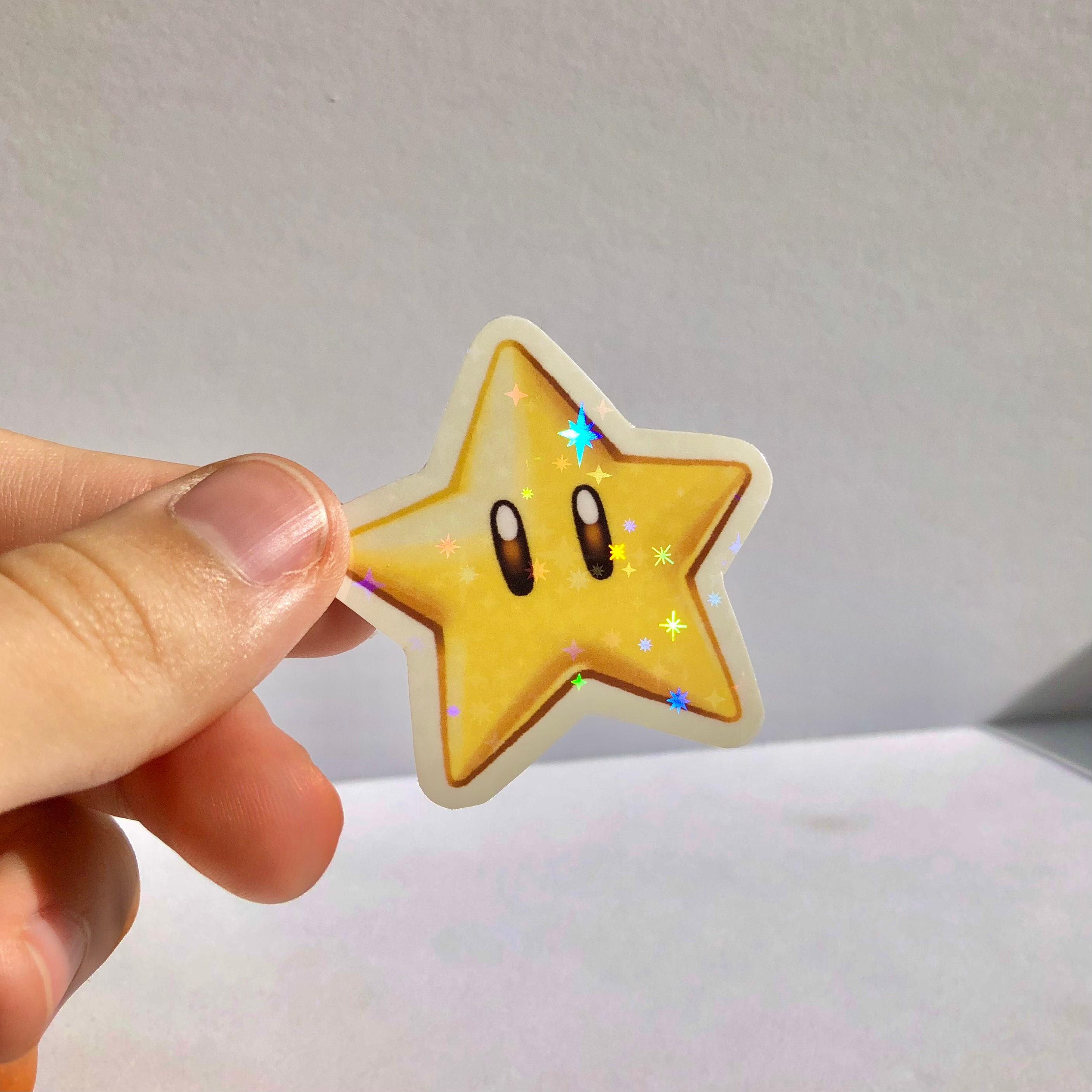 Mario Kart Sticker Pack Holographic Super Mario Stickers - Etsy