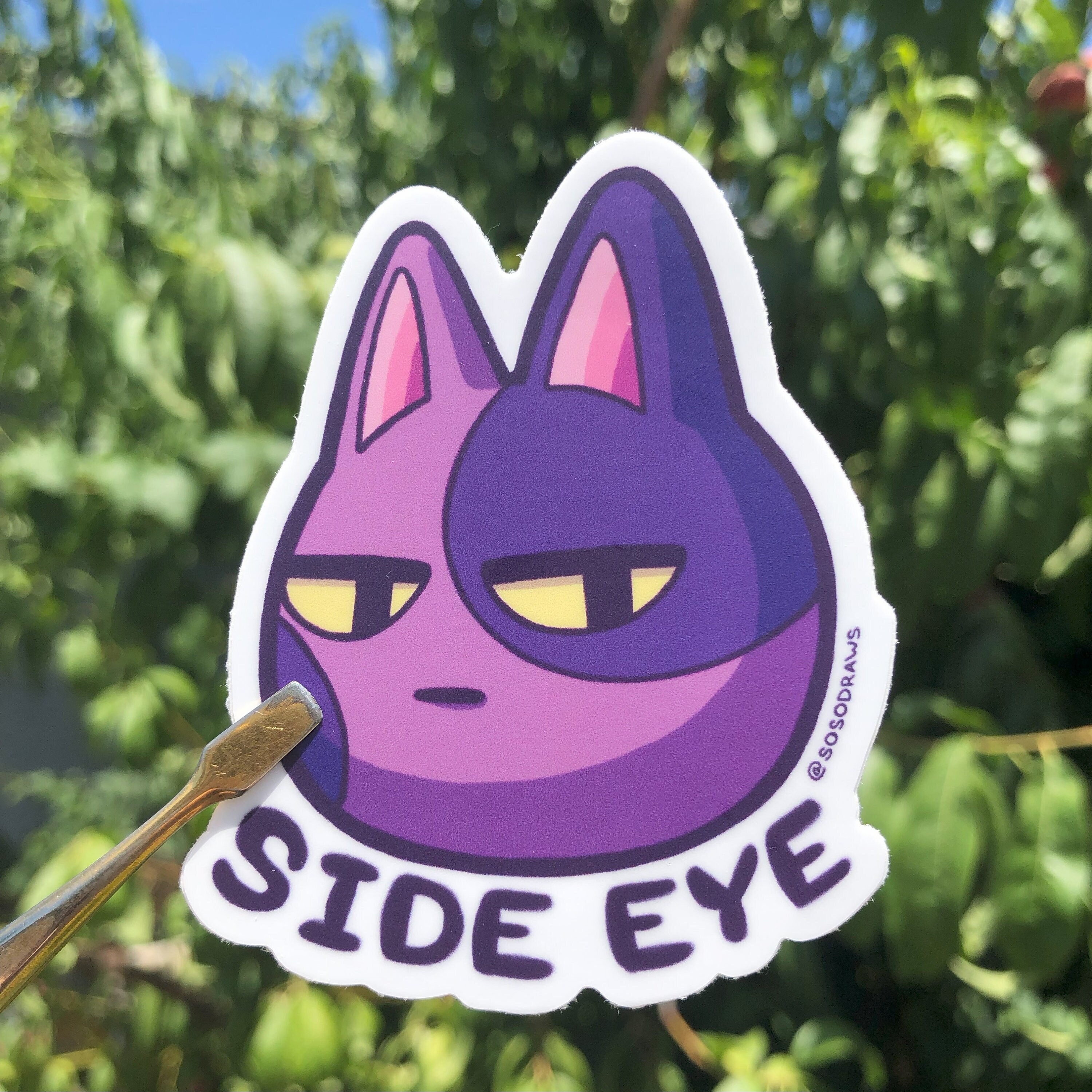 Bob Side Eye Sticker 3" | Animal Crossing Villager Sticker | Funny ...