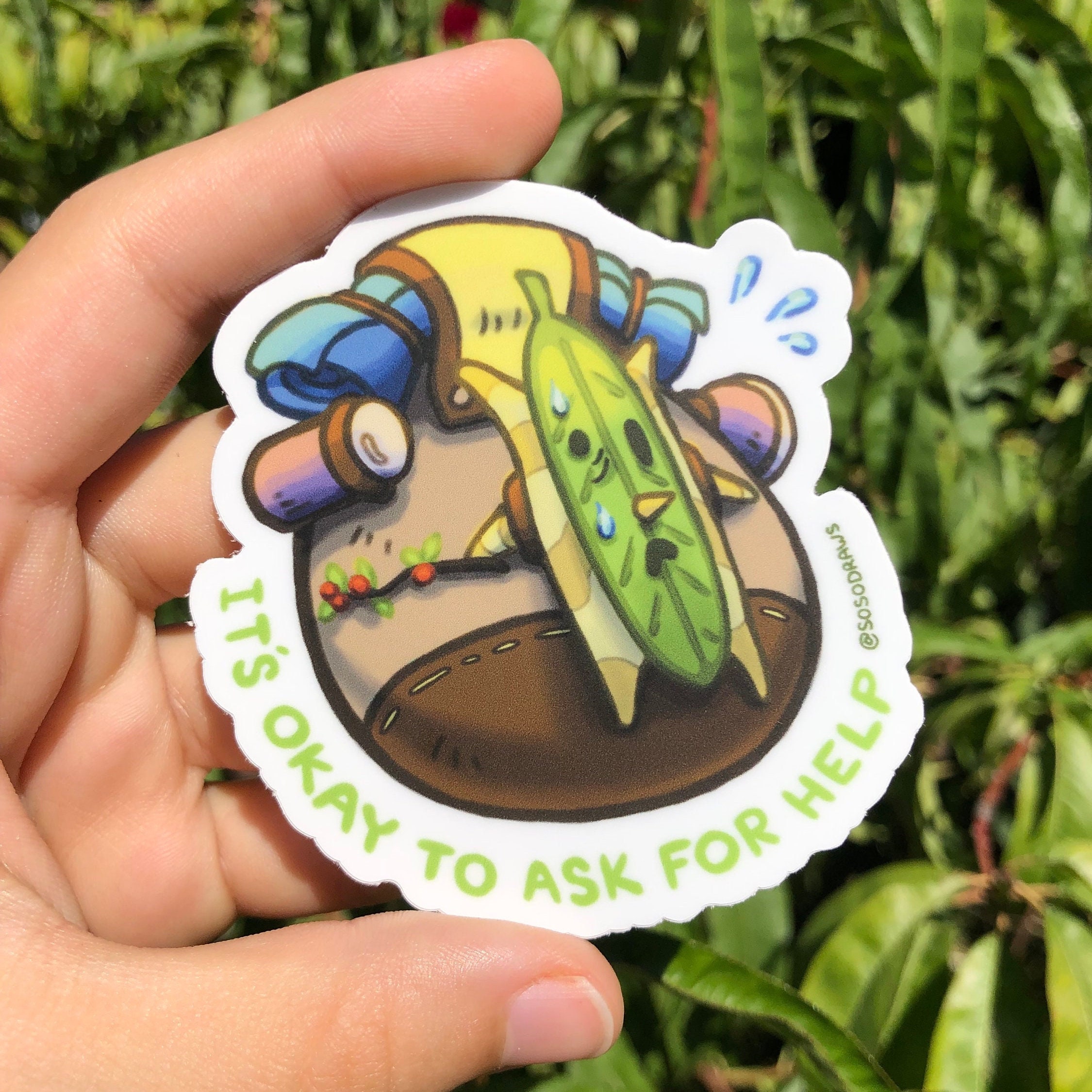 Backpack Korok 3" | Vinyl Korok Sticker | Legend of Zelda Sticker ...