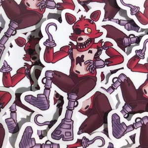 Fnaf 1 Sticker Pack | Freddy Bonnie Chica Foxy | Five Nights at Freddy ...