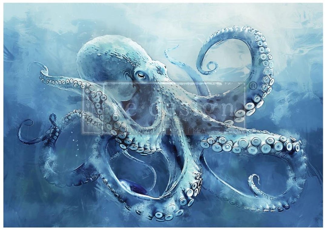 A1 Decoupage Fiber - Redesign Decor Tissue Paper ~ Deep Sea Dancer 23.4 ...