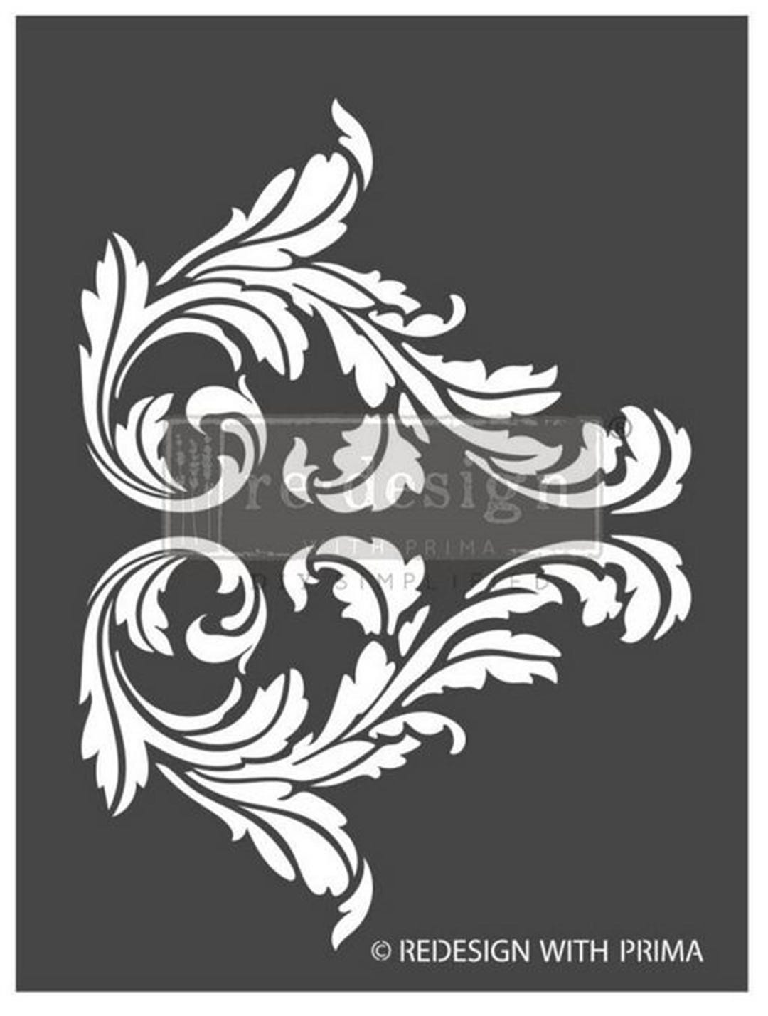 Splendid Scroll Redesign Decor Stencils® - Thick Paint for Stencils ...