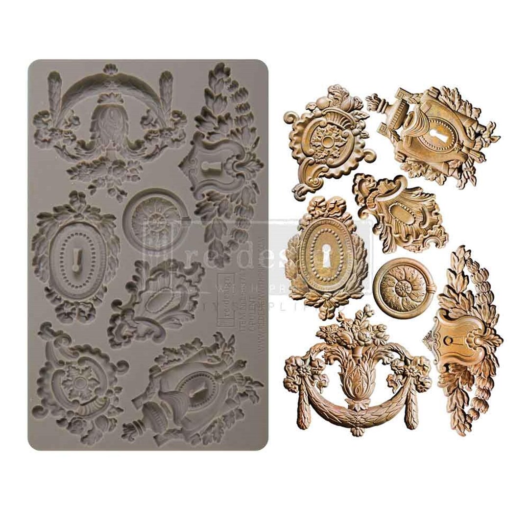 Opulent Key Hole Mould - Silicone Decor Mould - Redesign With Prima - 5 ...