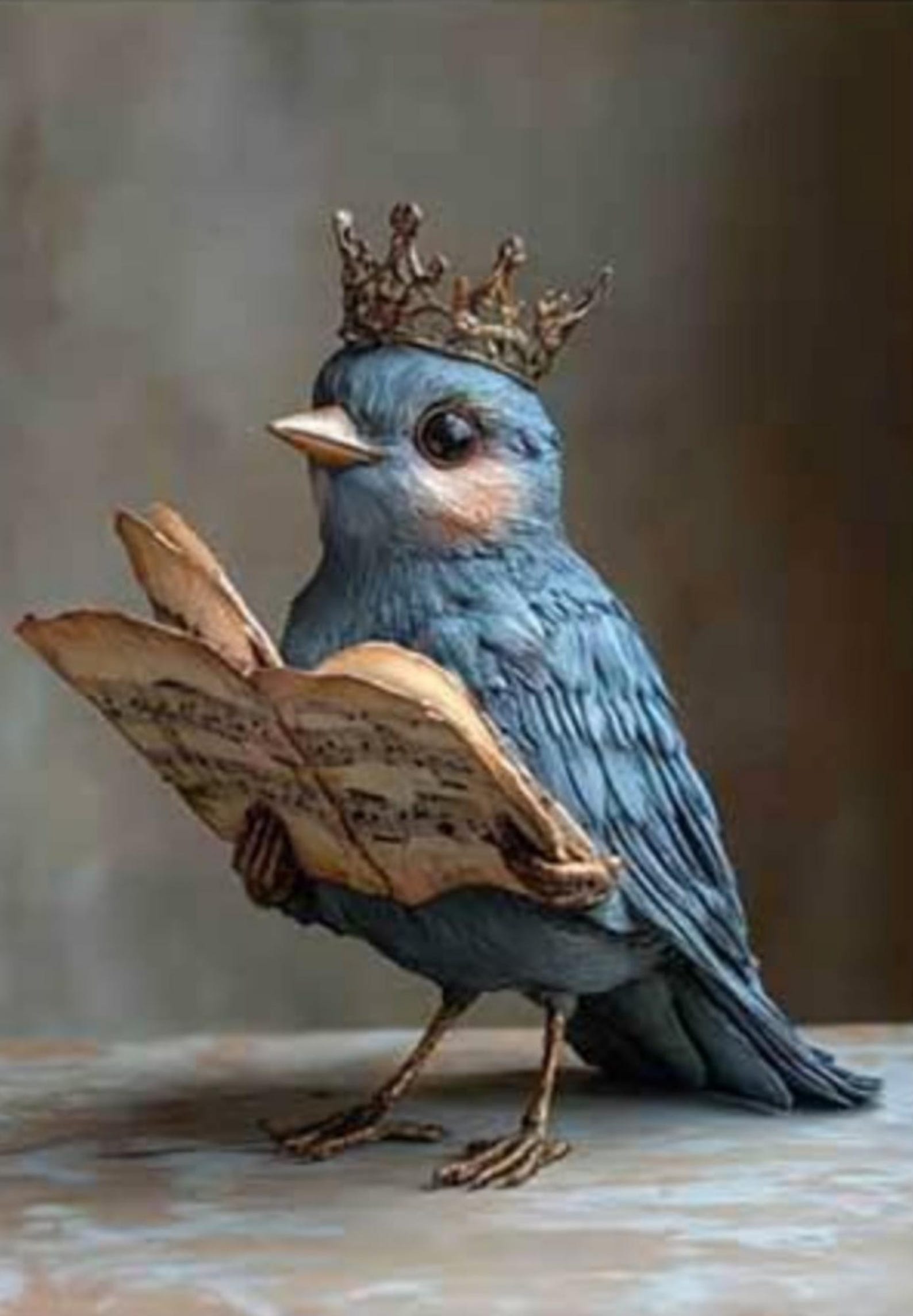 Rustic Flight Decoupage Fiber Paper - Birds & Crowns, A3 (3 Sheets) 11. ...