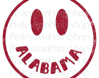 Alabama Smiley Png - Etsy