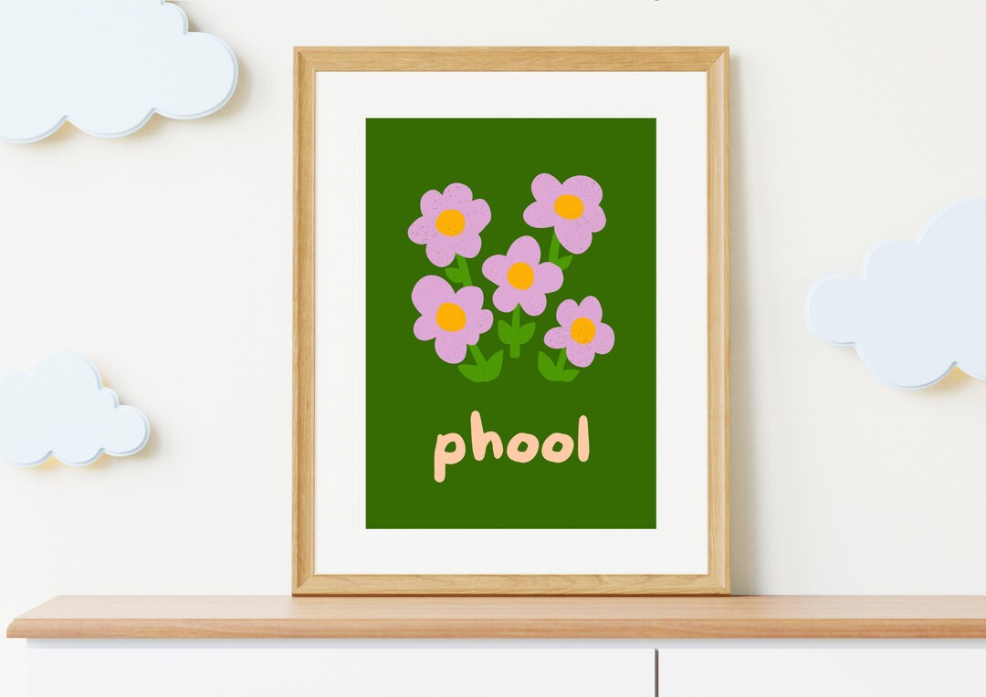 Printable Urdu Phool Flower Poster | Phool Urdu Language Print ...
