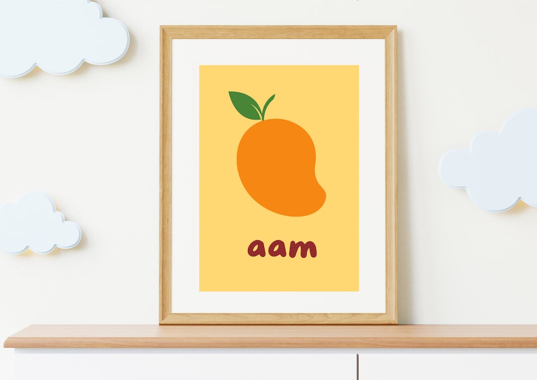 Printable Urdu Aam Mango Poster | Aam Urdu Language Print | Teaching ...