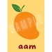 Printable Urdu Aam Mango Poster | Aam Urdu Language Print | Teaching ...