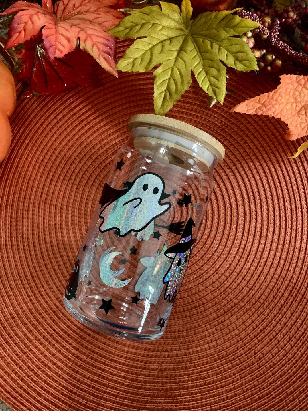 Cute Ghost Glass Cup - Etsy