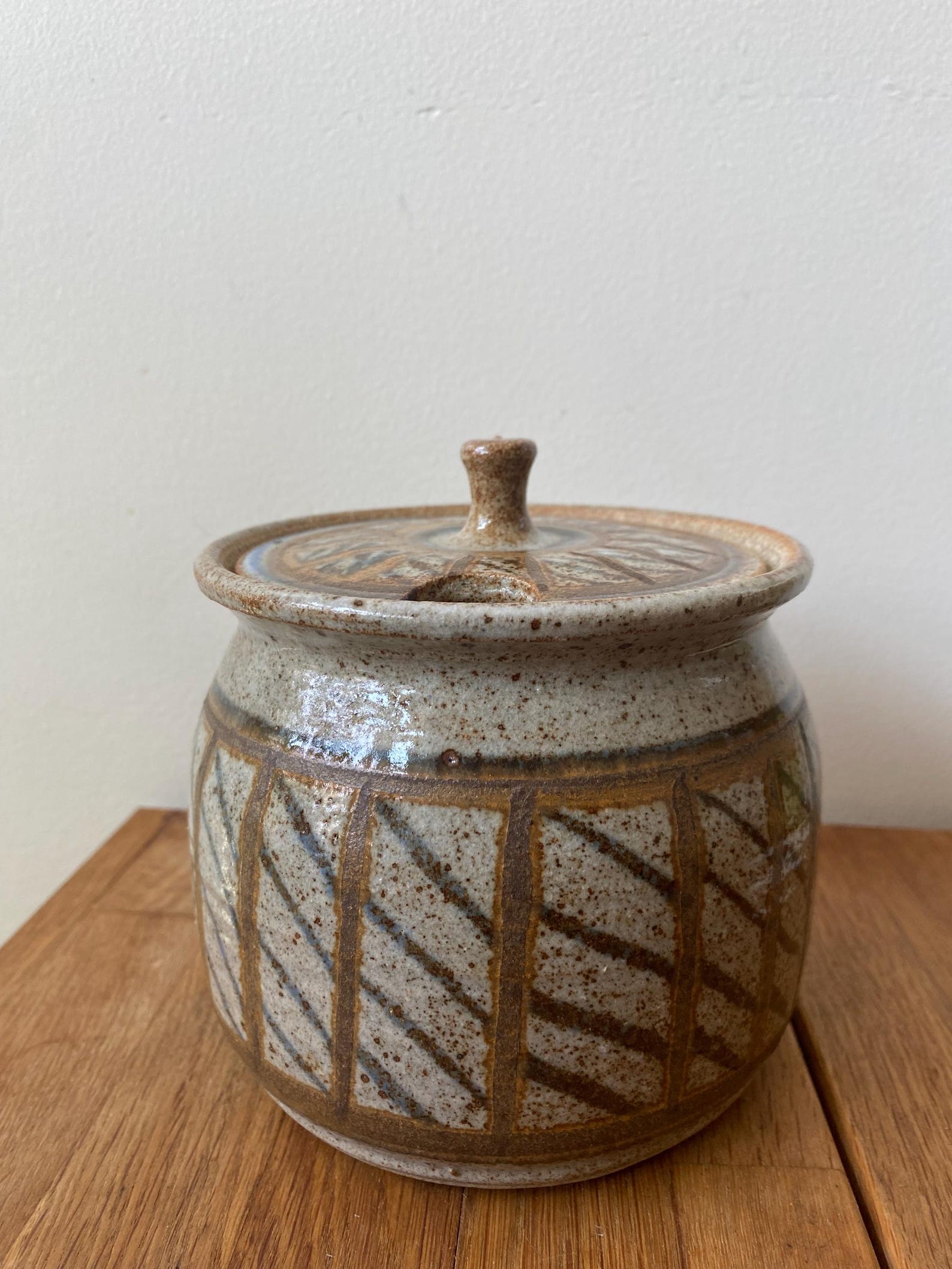 Mid Century Studio Pottery Signed Sugar Bowl - Etsy