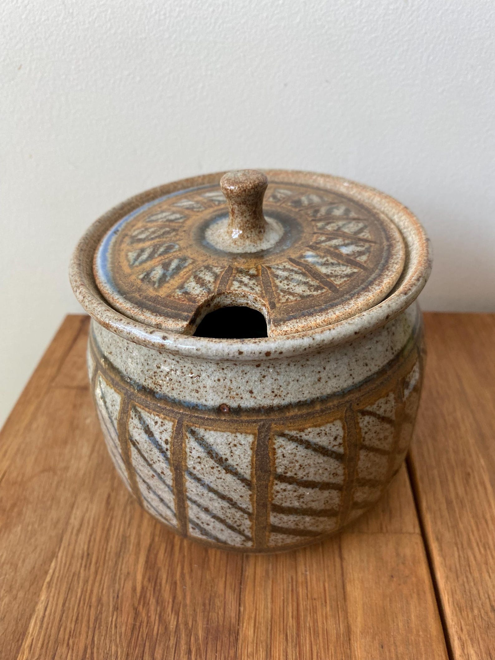 Mid Century Studio Pottery Signed Sugar Bowl - Etsy