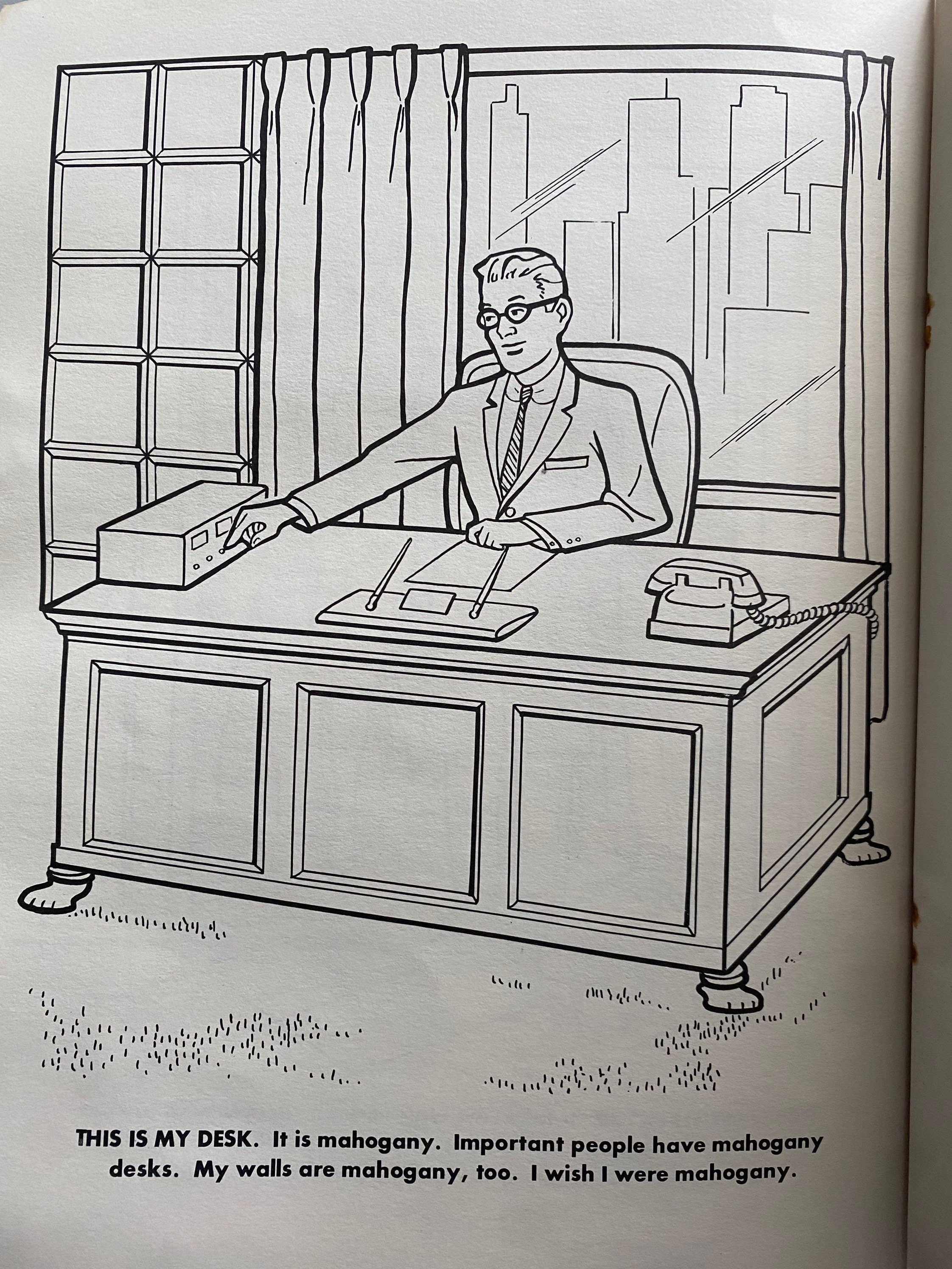 1961 Vintage the Executive Coloring Book First Edition - Etsy