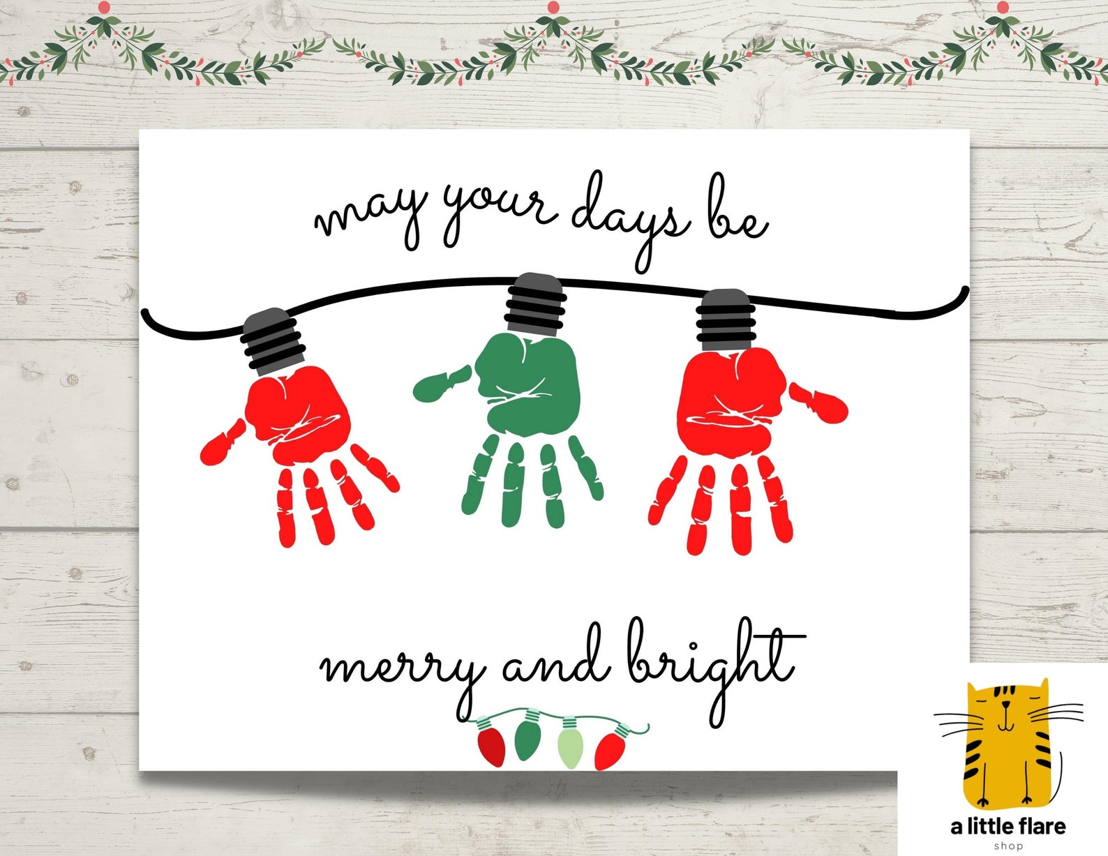 Christmas Handprint Craft Christmas Handprint Art Christmas - Etsy