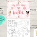 First Day of Ballet Sign & Coloring Page Bundle, First Day of Dance ...