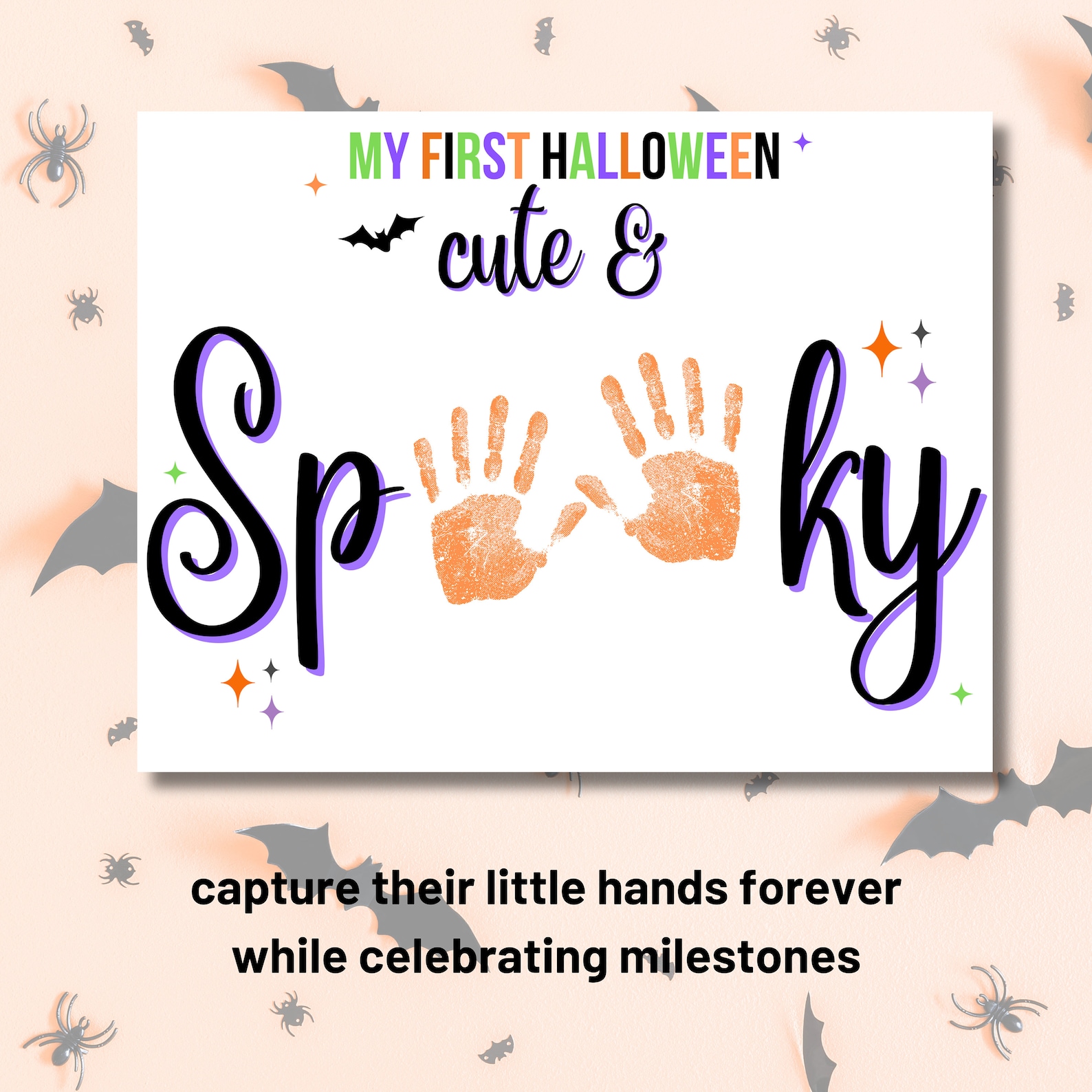 Halloween Handprint Craft, Halloween Handprint Art, Trick or Treat ...