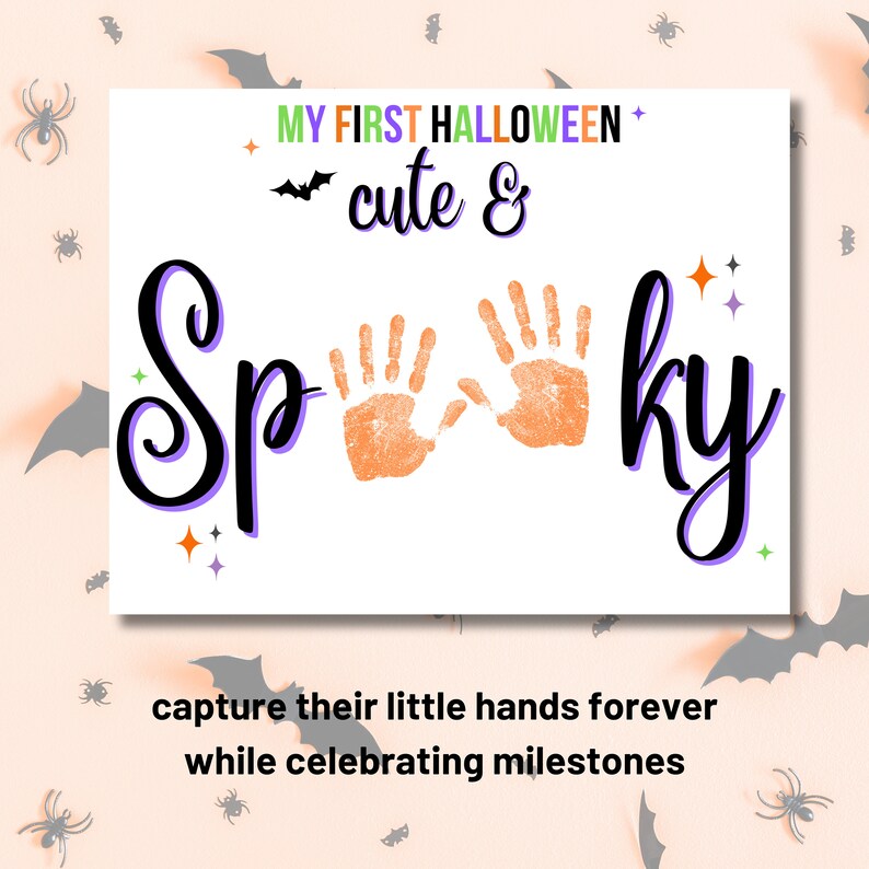 Halloween Handprint Craft, Halloween Handprint Art, Trick or Treat ...