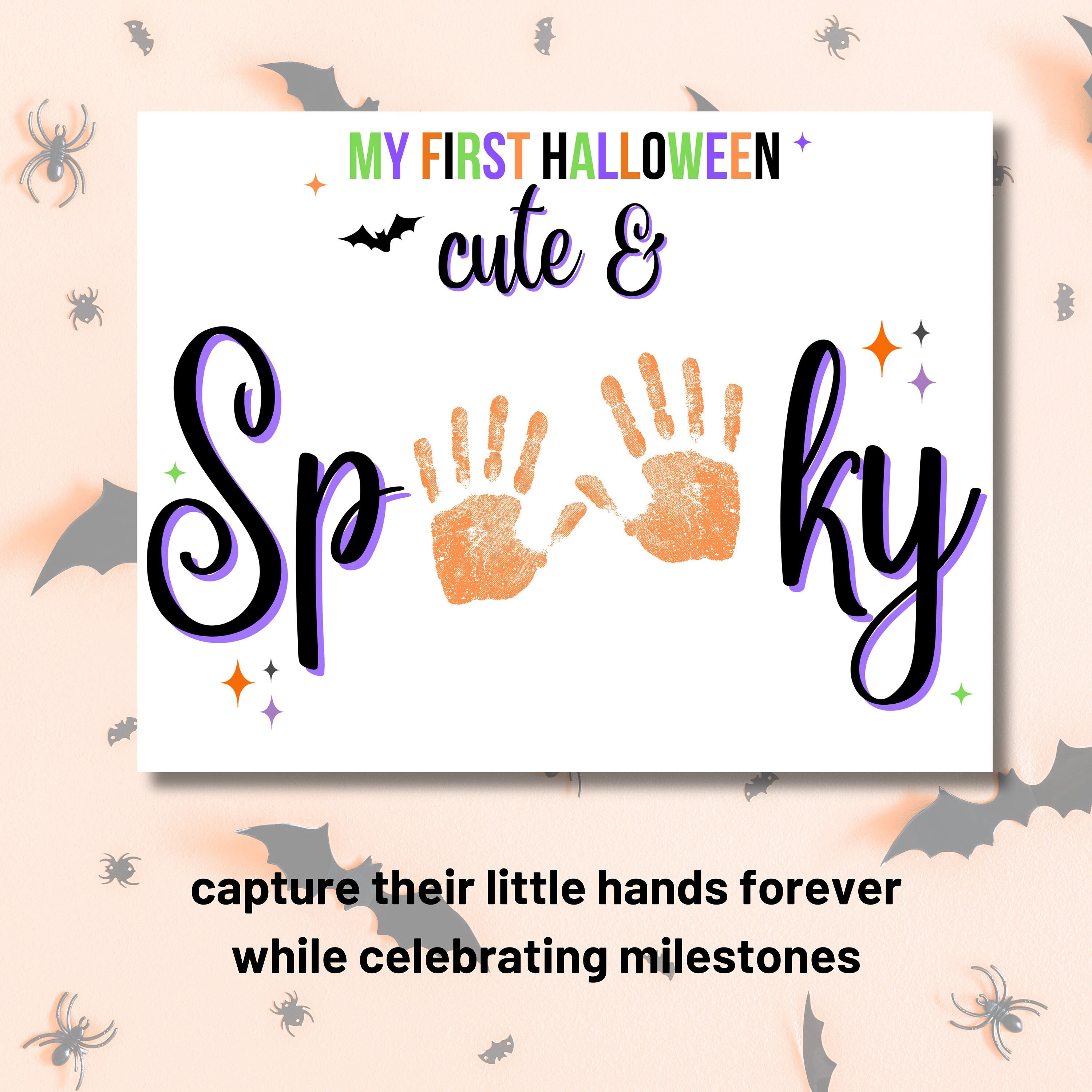 Halloween Handprint Craft, Halloween Handprint Art, Trick or Treat ...
