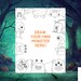 Halloween Coloring 7 Page Bundle 1 Custom Page With Name - Etsy