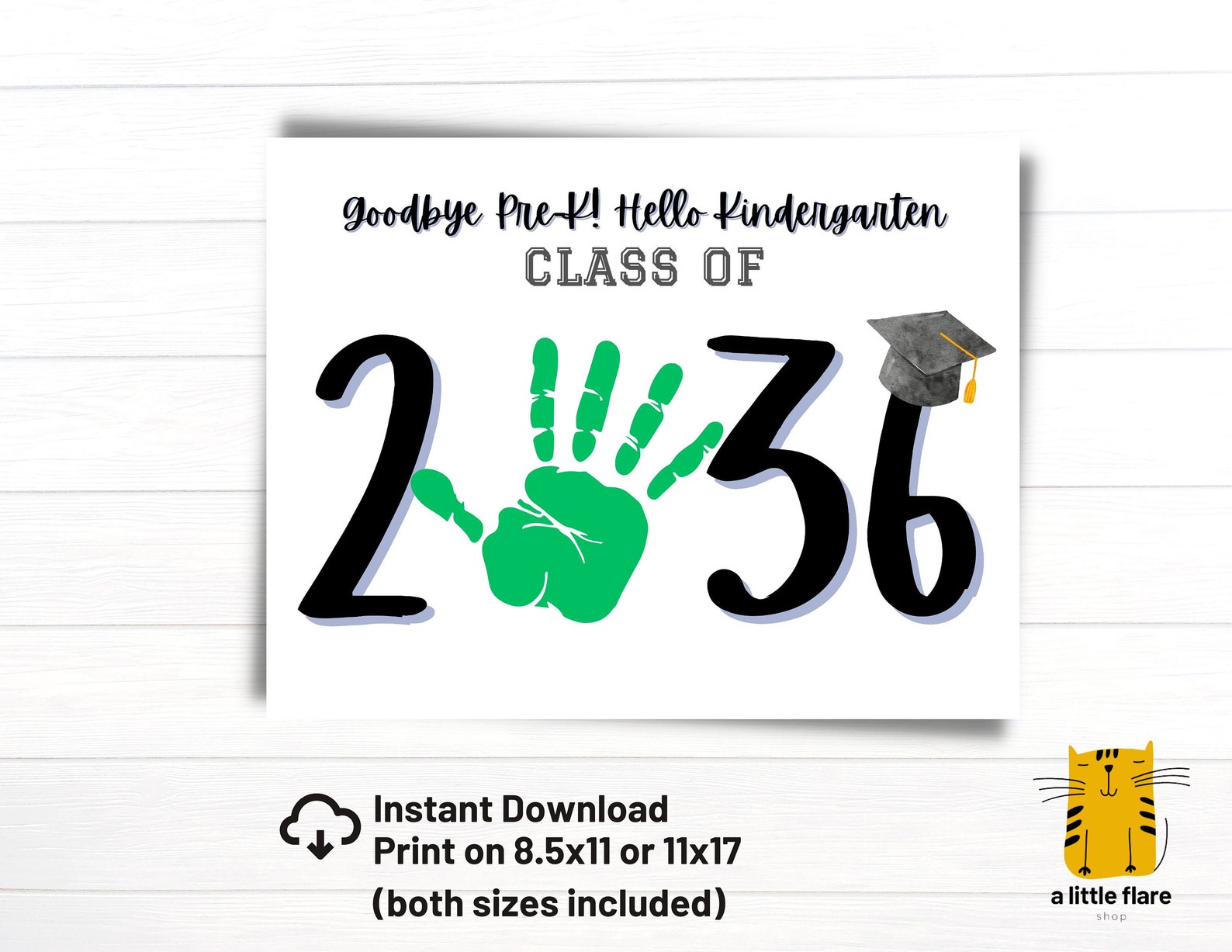 Graduation Handprint Art Handprint Craft PDF PNG SVG - Etsy