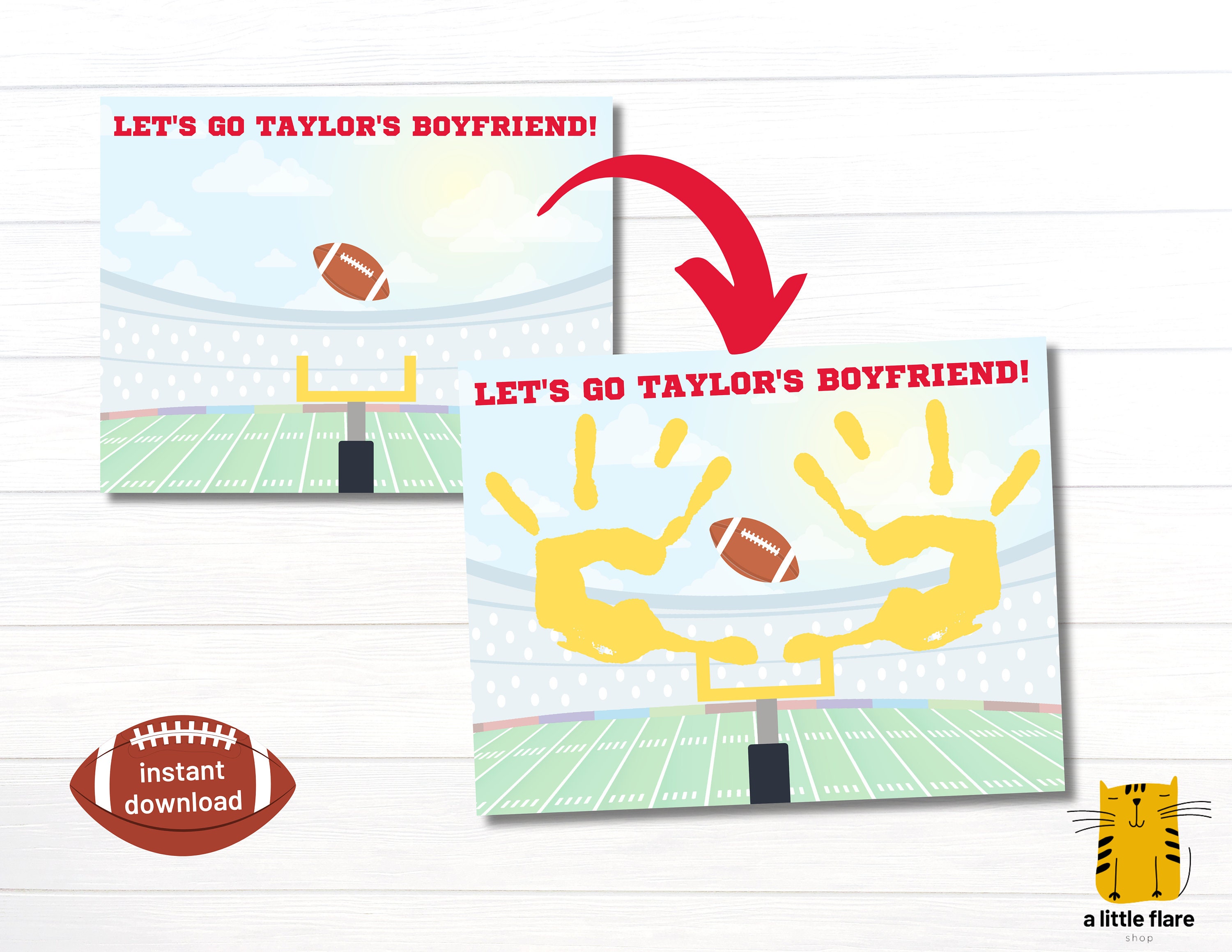 Football Handprint Craft, Handprint Art, Football Games, Fall Season ...